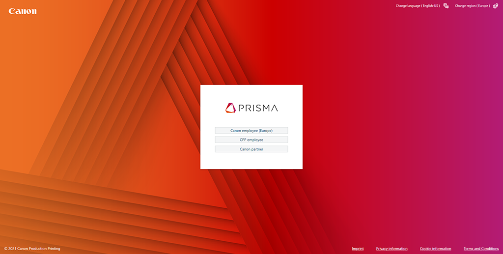 Online help PRISMAservice